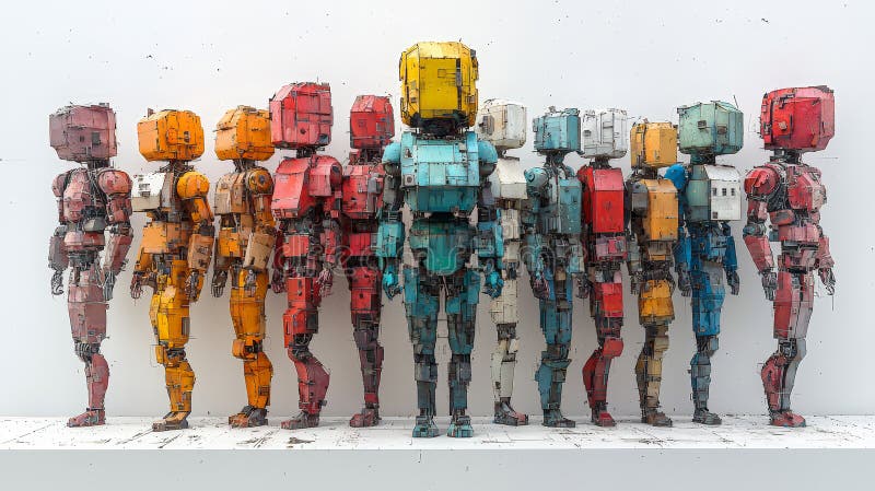 3D Hierarchical Organization Chart with Human and Robot Members ...