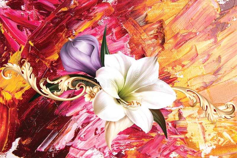 3D High Decoration Background Wallpaper Stock Illustration ...