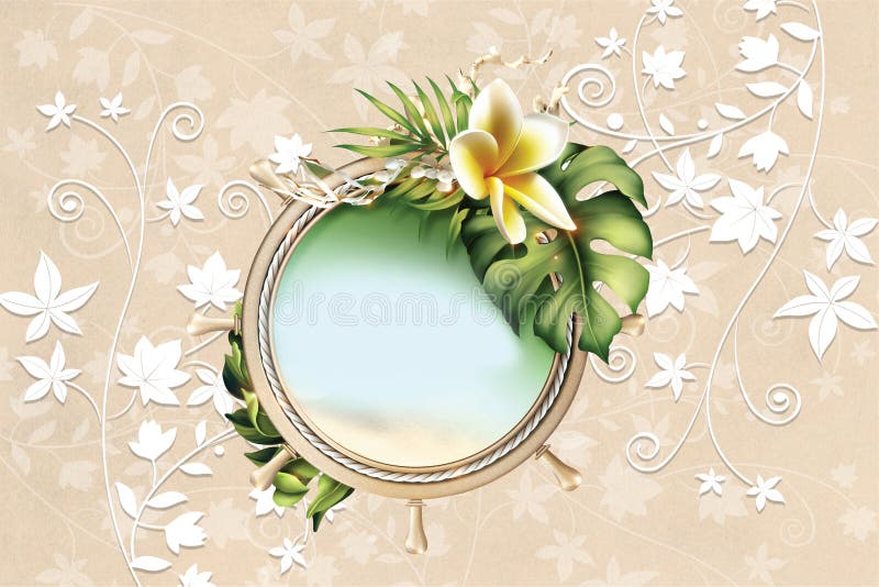 3D High Decoration Background Wallpaper Stock Illustration ...
