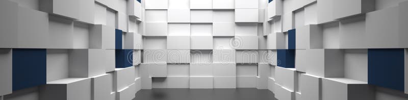 3D High Tech Room Background Stock Illustration - Illustration of ...
