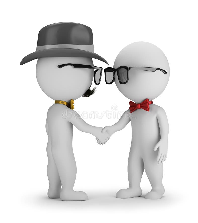 3D Handshake stock illustration. Illustration of symbolic - 5262570