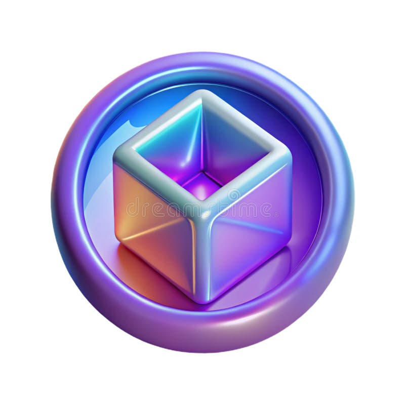 3D Hologram 3D Icon stock illustration. Illustration of projection ...