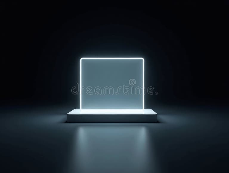 3D Holographic Display â€“ Futuristic Floating Interface Stock Photo ...