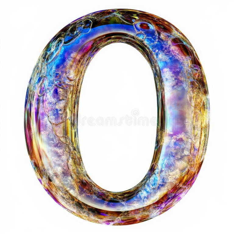 3D Holographic Torus Shape on Transparent Background Stock Image ...