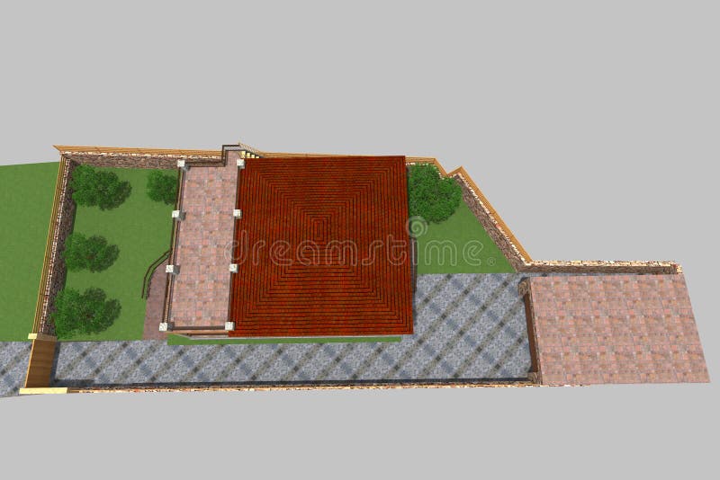 3D home stock illustration. Illustration of draw, render - 84033968