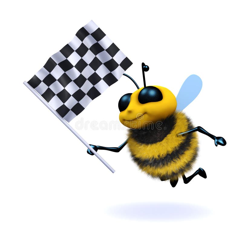 3d Honey bee question mark stock illustration. Illustration of mark ...