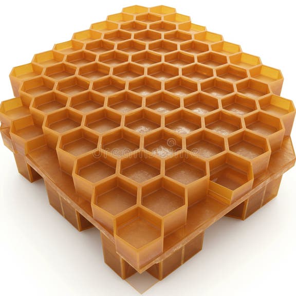 A 3D Honeycomb Structure Featuring Multiple Layers of Hexagonal Cells ...