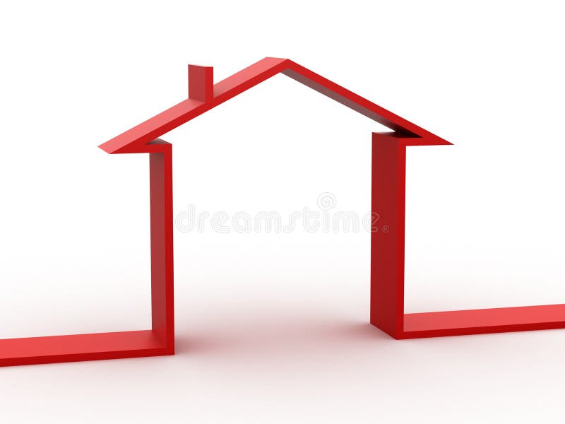 3d house shape stock illustration. Illustration of render - 53881610