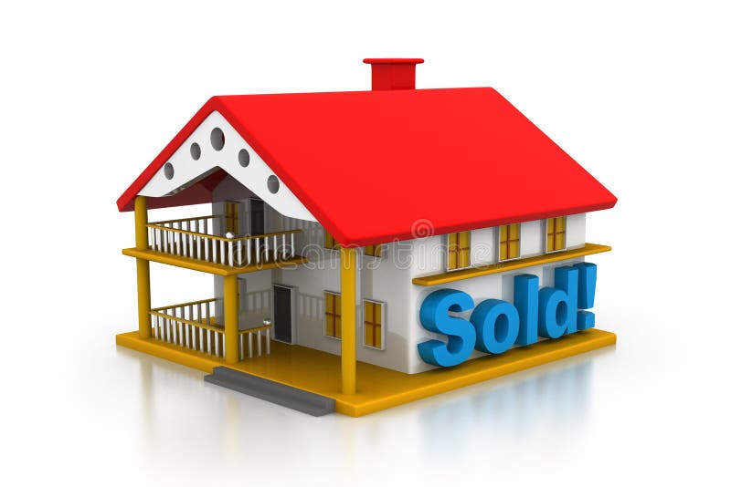 House Sold stock illustration. Illustration of architecture - 538004
