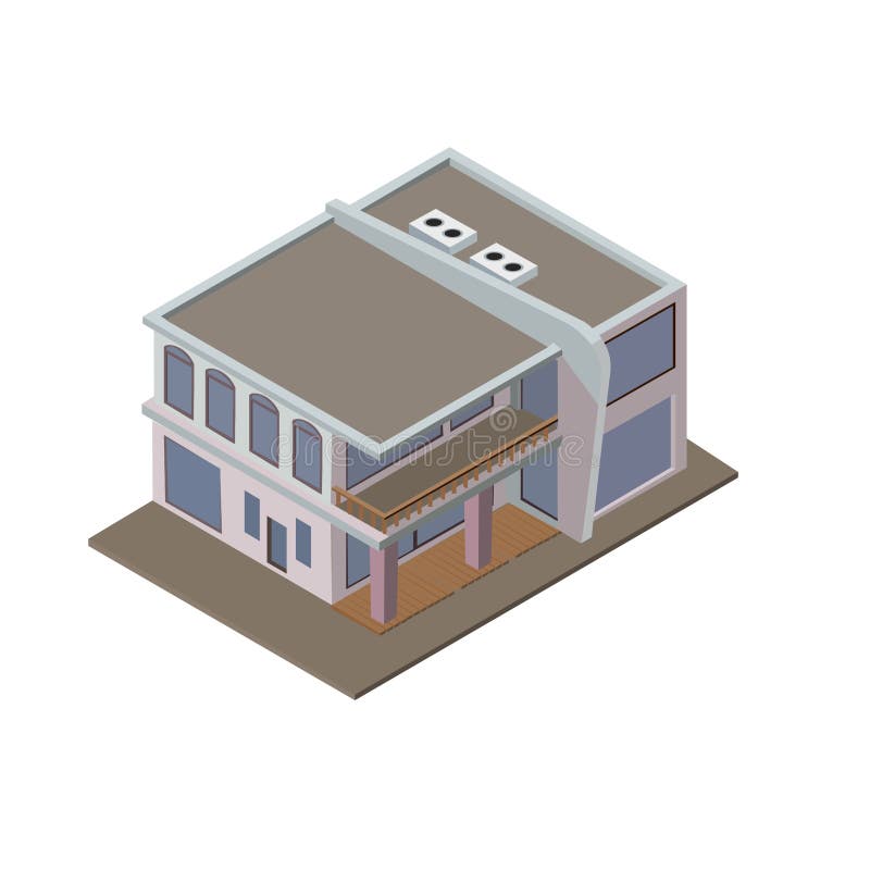3D House Vector Picture. Picture for Design Stock Illustration ...