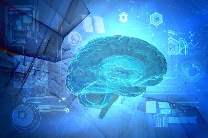 Brain Technology Logo Template. Brain Tech Vector Icon Stock Vector ...