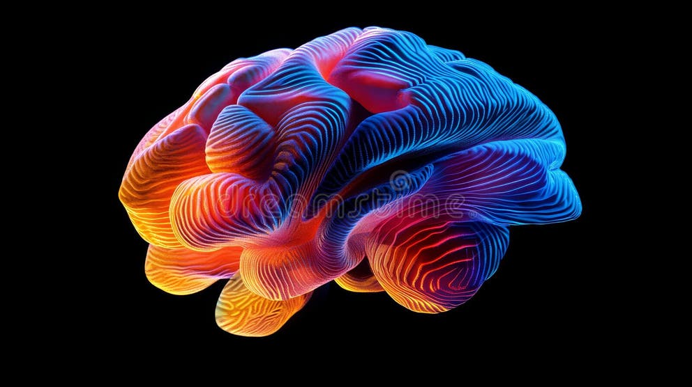 3D Human Brain Cognitive Functions and Neurological Processes Stunning ...