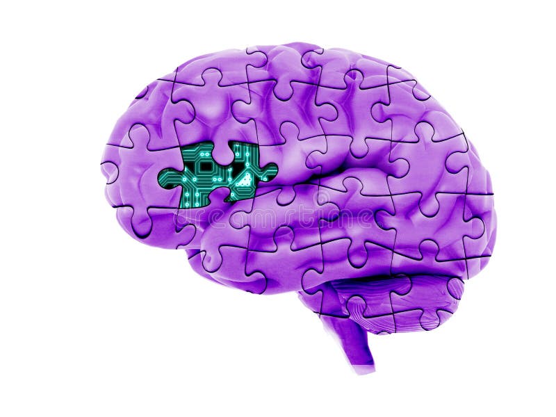 Brain jigsaw puzzle stock photo. Image of forget, concept - 34242532