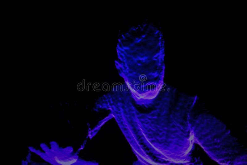 3D Human Figure in Polygonal Mesh Stock Image - Image of figure ...