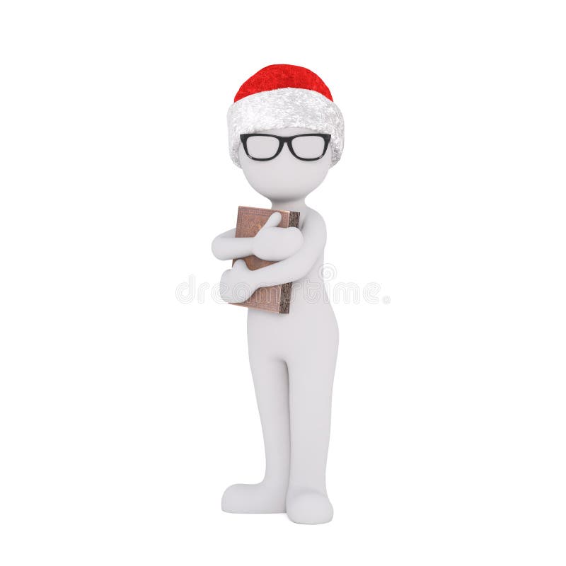 3D Human Figures in Christmas Theme Stock Illustration - Illustration ...
