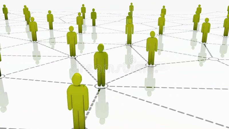3D Human Network Animation W. LAPTOPs Stock Footage - Video of crowd ...