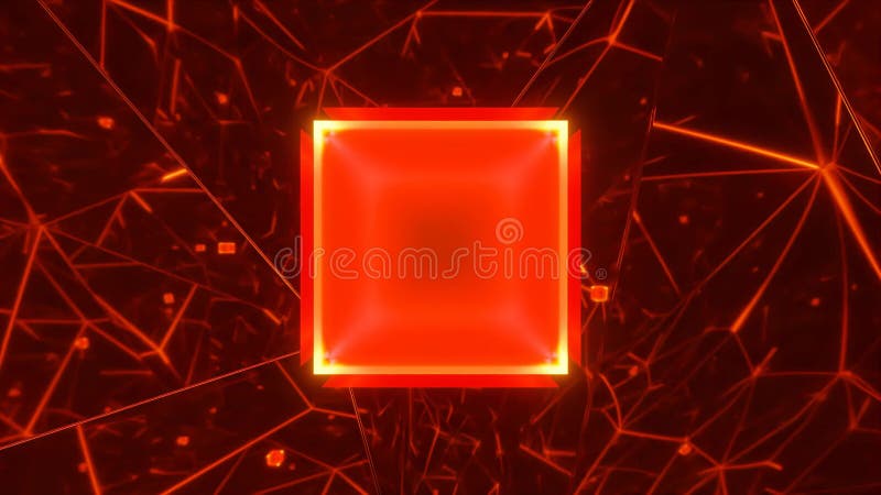 3d Hyper Cube Rotate in Virtual Space Stock Footage - Video of progress ...