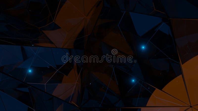 3d Hyper Cube Rotate in Virtual Space Stock Footage - Video of future ...