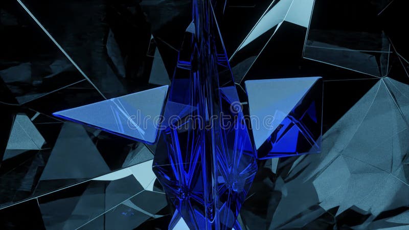 3d Hyper Cube Rotate in Virtual Space Stock Footage - Video of future ...