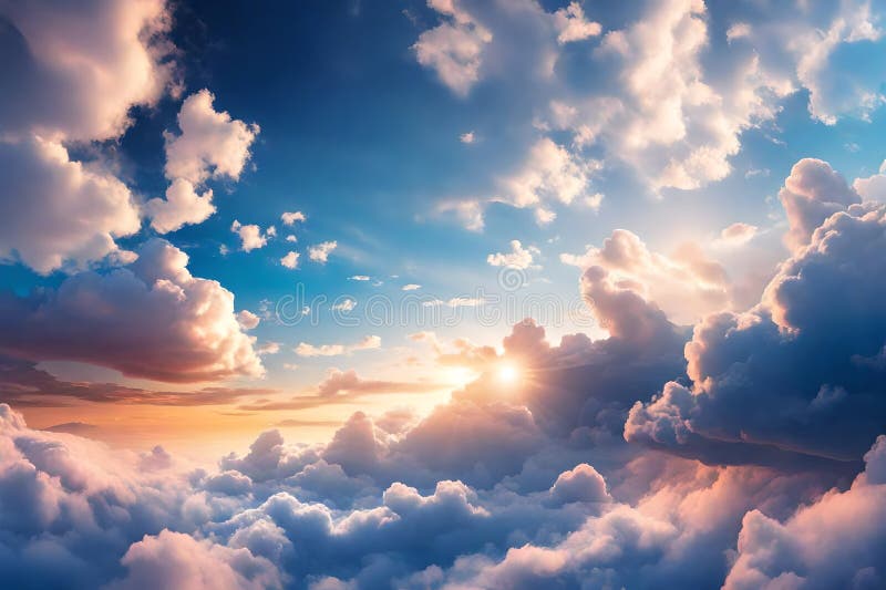 3d Hyper-realistic Illustration of a Pink and Neon Shaded Sky, Abstract ...