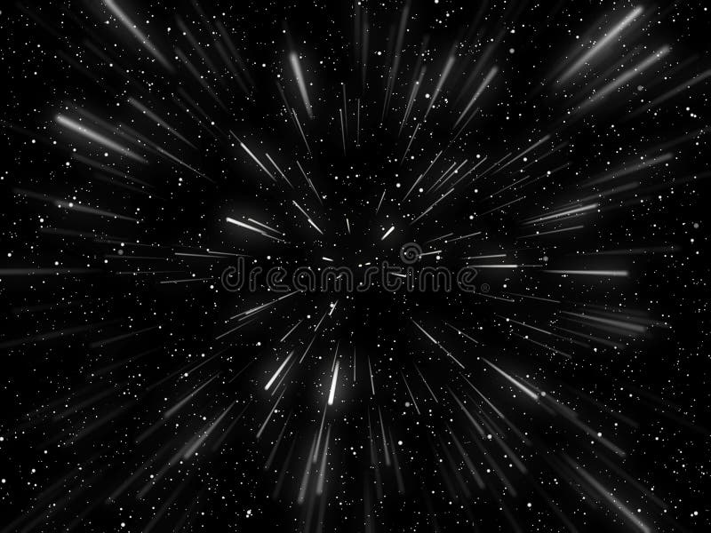 3D Hyperspace Zoom Effect Background Stock Illustration - Illustration of tunnel, colour: 194170933