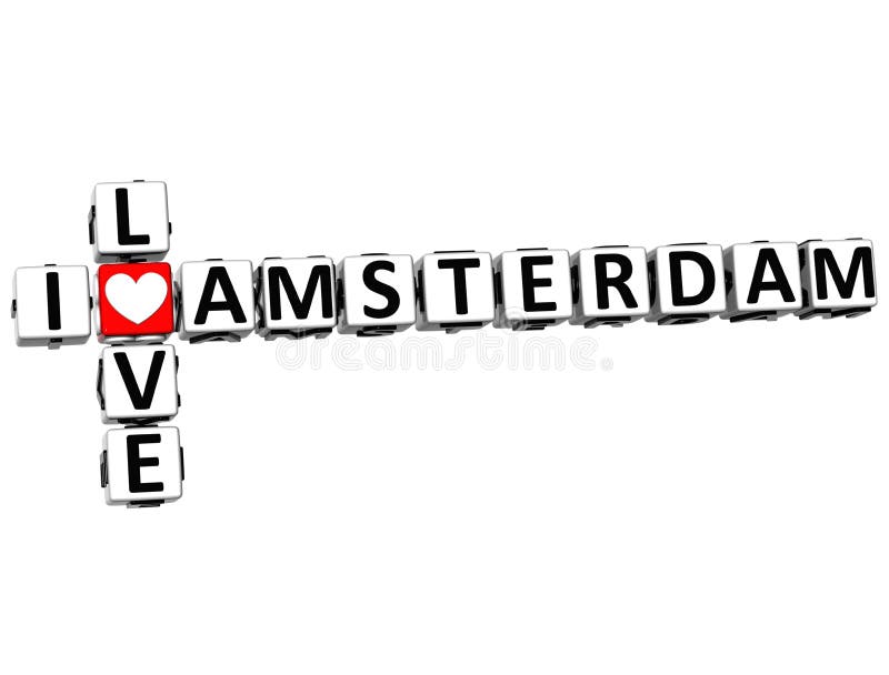 I Love Amsterdam Typography Phrase. Trendy Lettering Font Design, Print ...