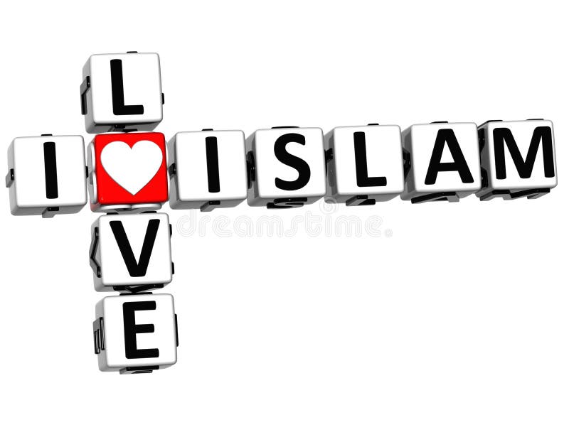 Love Islam Icon, Islamic Mosque Combined with Heart Shape, Vector Line ...