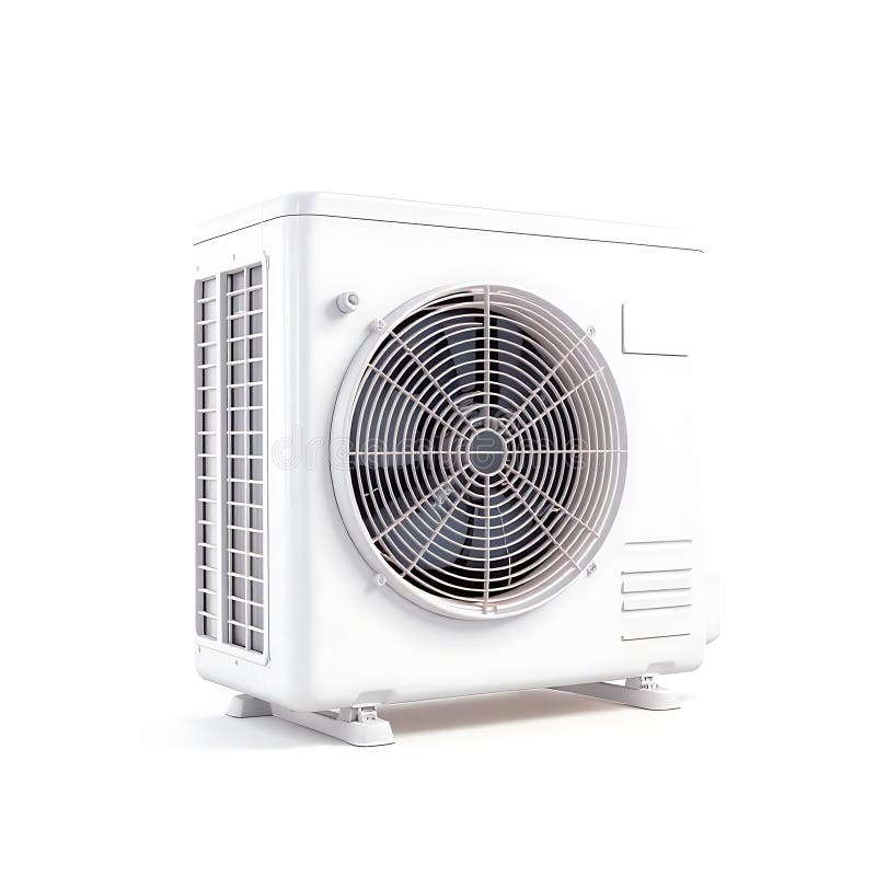 3D Icon of Air Conditioner Unit Isolated on White Background for Home ...
