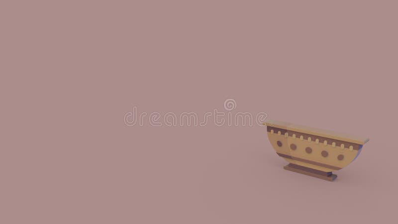 3d icon of ancient bowl stock illustration. Illustration of isolated ...