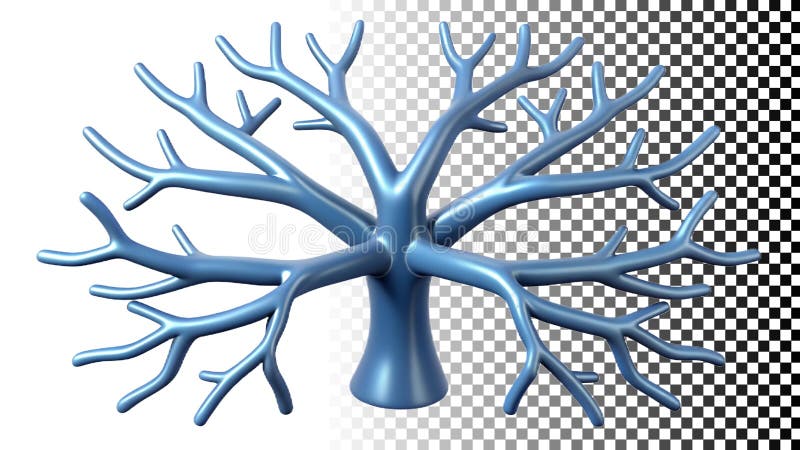 Bare Tree Icon, Winter and Nature in 3D Design Element Png Transparent ...