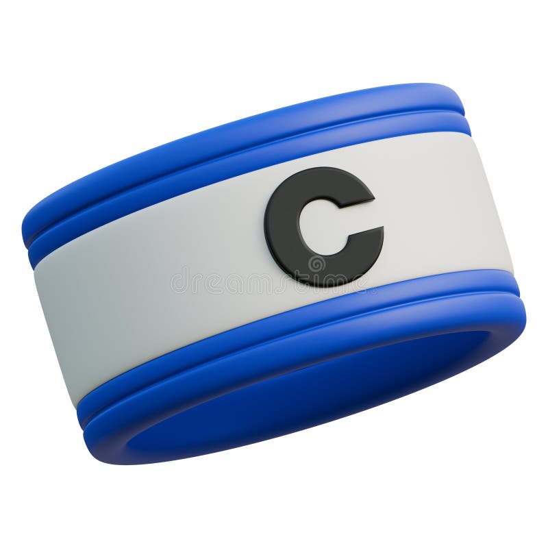 Captain Armband 3D Icon stock illustration. Illustration of board ...
