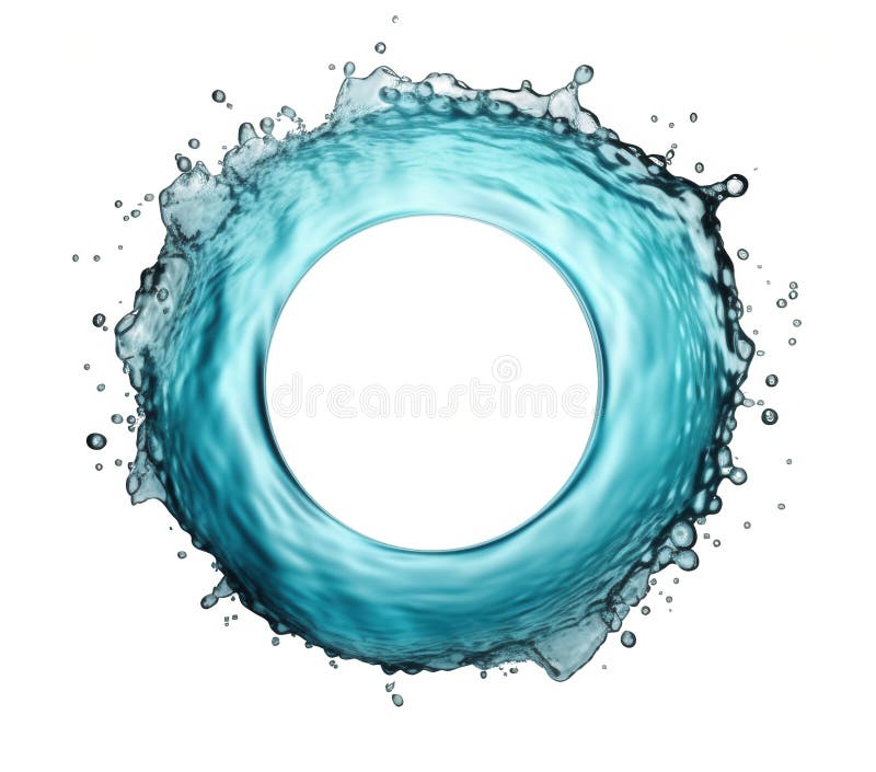 3d Icon Circular Water Splash Forming Transparent, Dynamic Frame ...