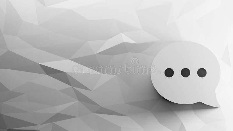 3d icon of comment bubble stock illustration. Illustration of gradient ...