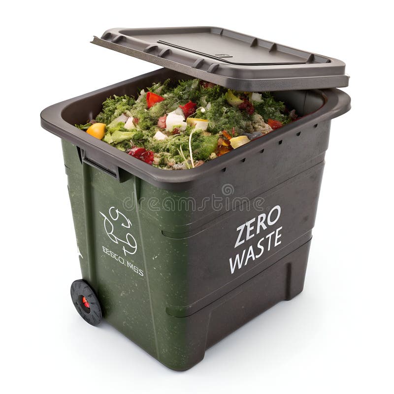 Compost Zero Waste 3D Icon on White Background â€ Environmental ...