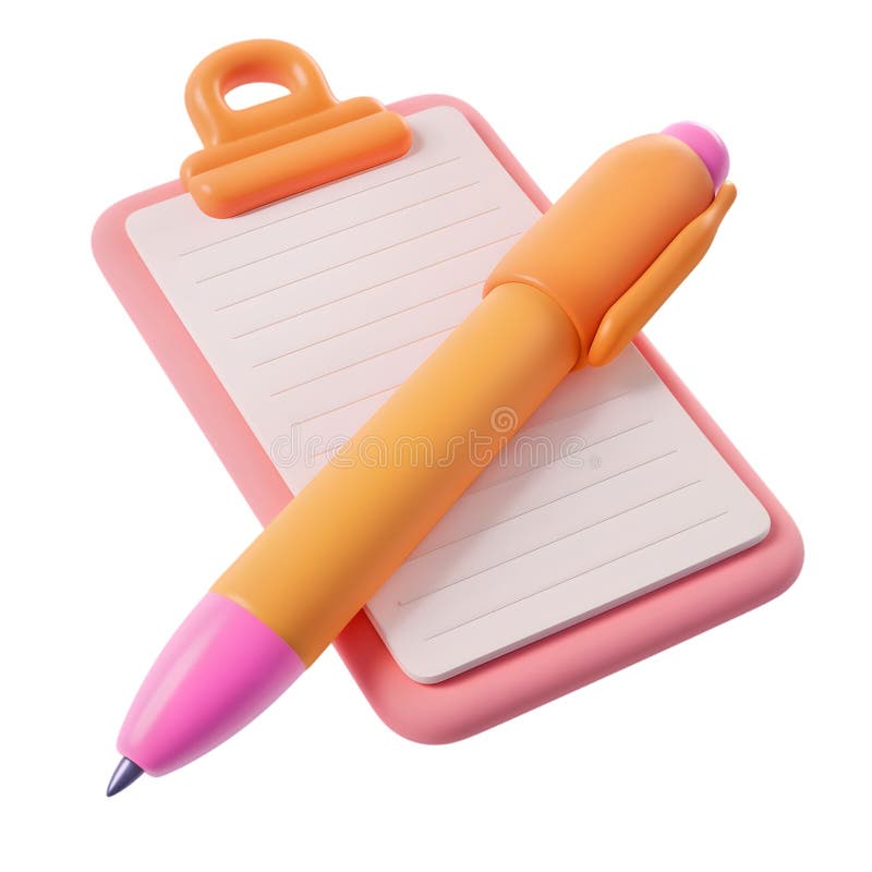 3D Icon of a Cute Notebook. Back To School and Study Concept Stock ...