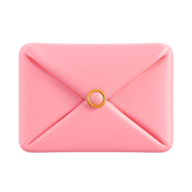 3D Icon of E-mail Envelope. Letter. Electronic Mail Concept. Stock ...