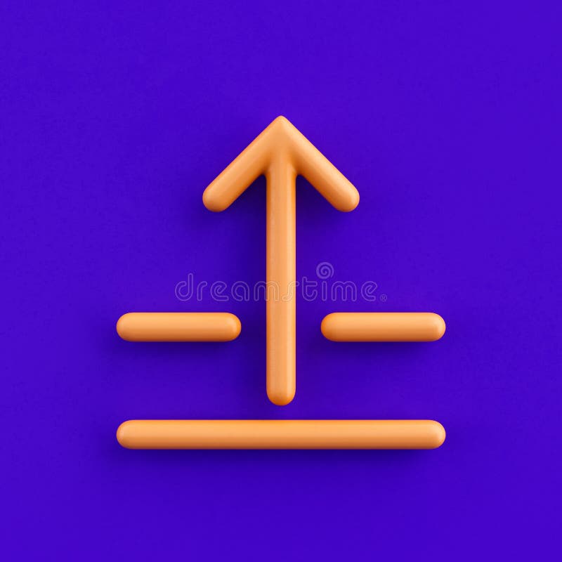 3d Icon Forward, Outline Yellow Arrow Icon, Direction Symbol, 3d ...