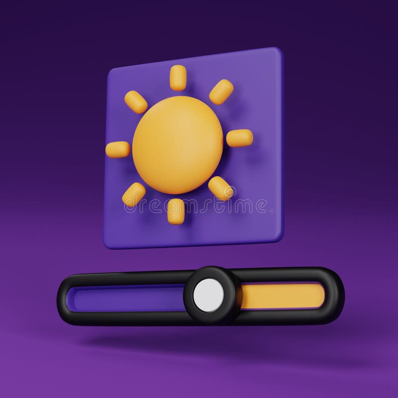 3D Icon Graphic Design Icon for Brightness Contrast Enhancement. 3D ...