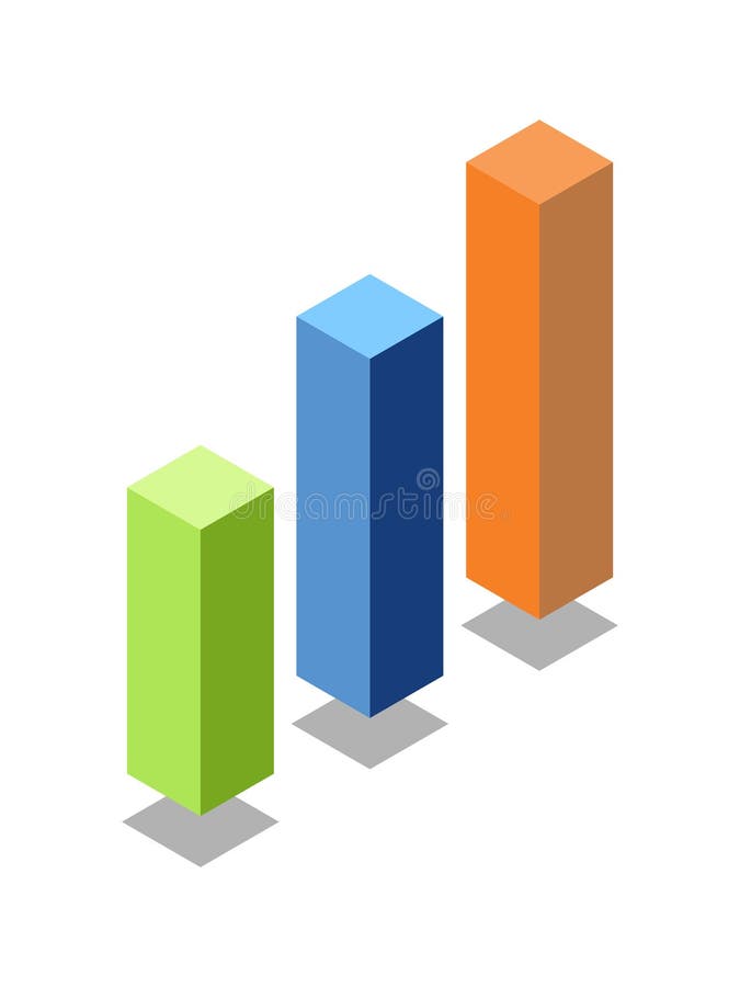 3d Growing Bar Chart Icon . Axis, Chart, Diagram, Graph, Stats. Stock ...