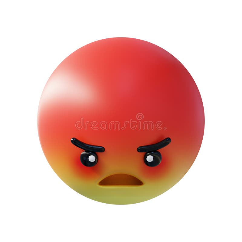 Angry Emoji 3d Icon Stock Illustrations – 1,831 Angry Emoji 3d Icon ...