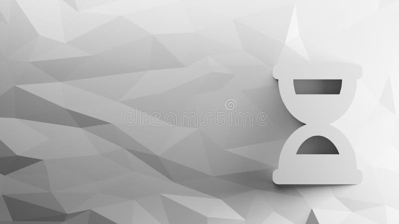 3d icon of hourglass stock illustration. Illustration of grayscale ...
