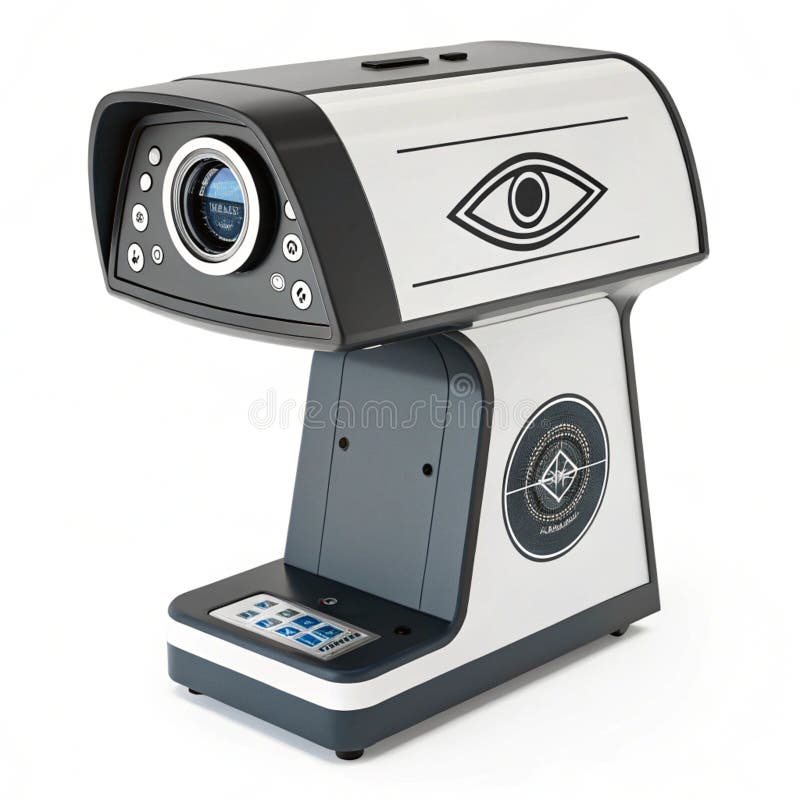 AI Eye Scanner 3D Icon Illustration Isolated on White Stock ...