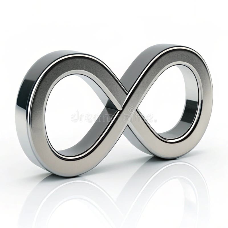 Infinite Symbol 3D Icon stock illustration. Illustration of unlimited ...