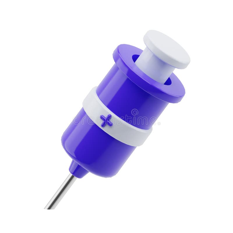 3d Icon Injection Medical Equipment Stock Illustration - Illustration ...