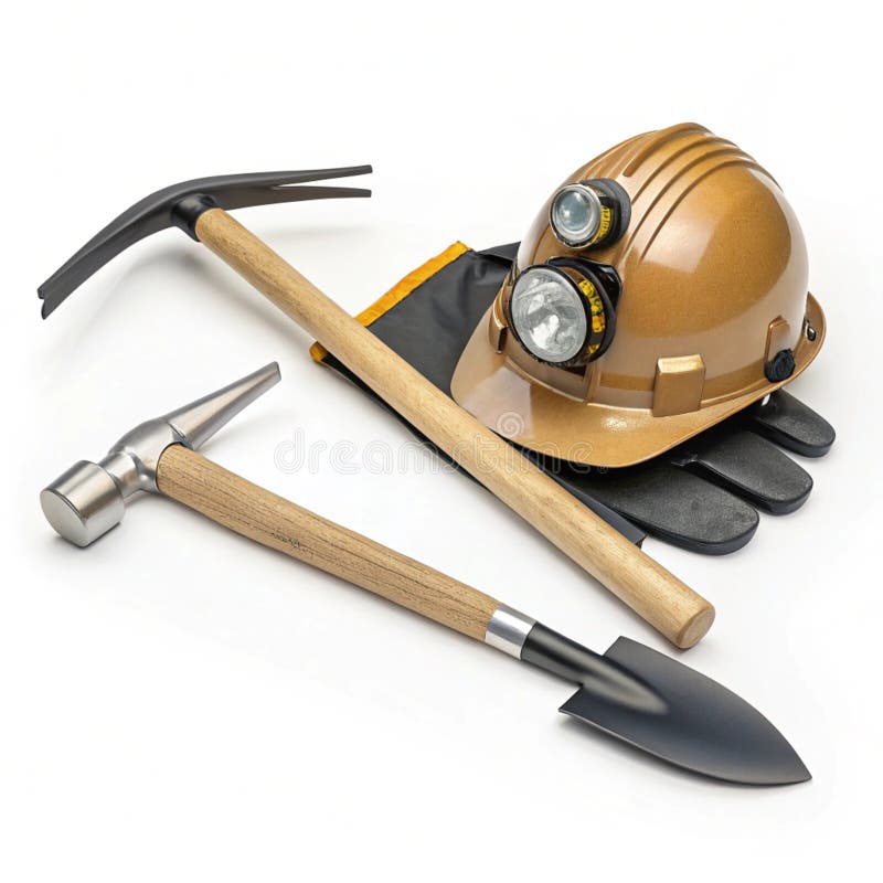 Mining Work 3D Icon stock illustration. Illustration of ...