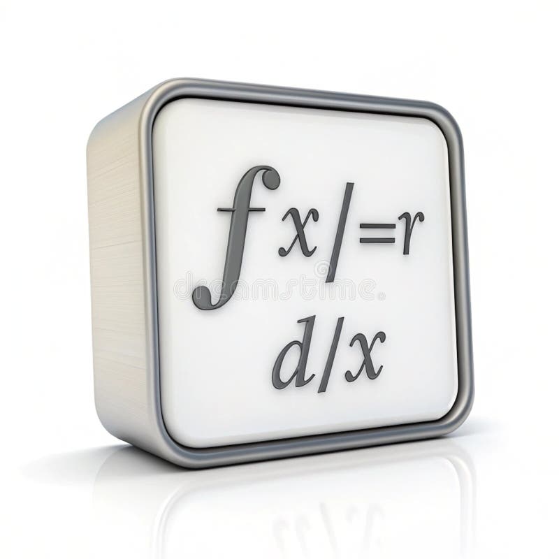 Monomial Formula 3D Icon stock illustration. Illustration of school ...