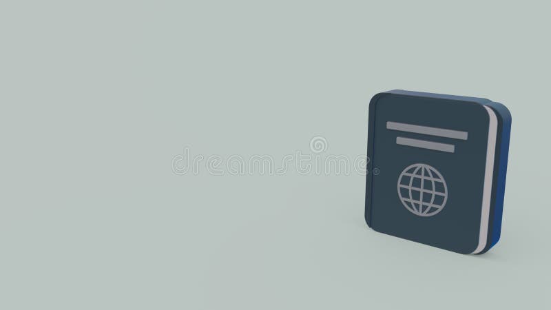 Gray Passport Identification Tourist Stock Illustration - Illustration ...