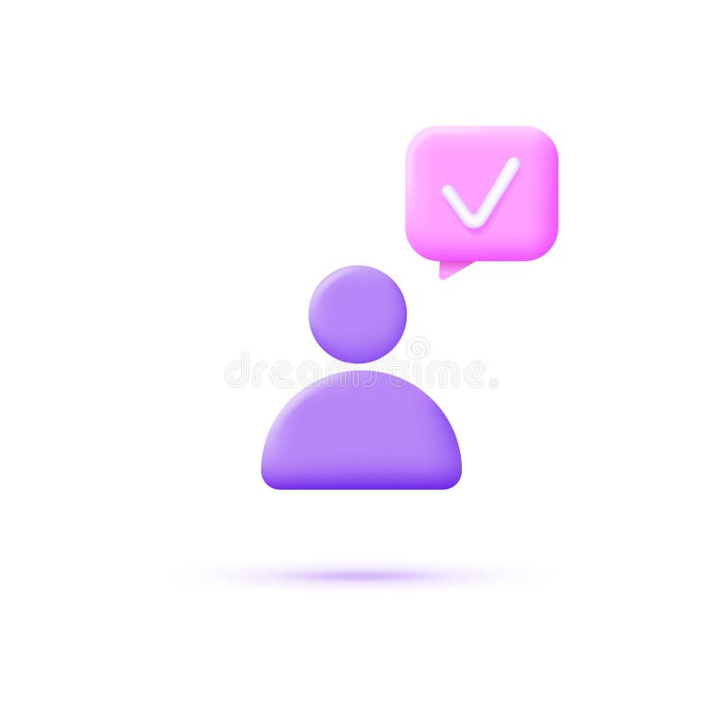 3d People Check Mark Ok Sign Stock Illustrations – 142 3d People Check ...