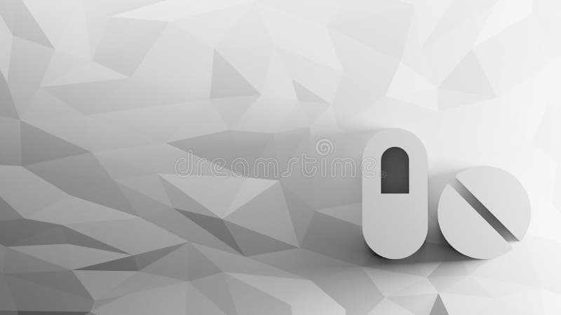 3d icon of pills stock illustration. Illustration of origami - 143145913