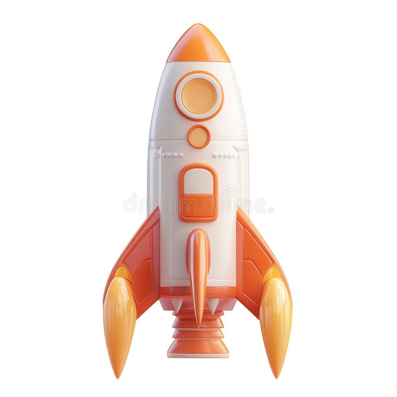 3d Icon Pink Design Rocket Soaring Across Transparent Background ...